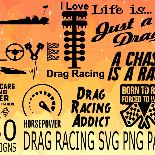 Drag Racing Svg - Etsy