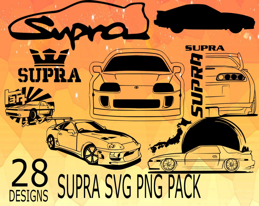 Supra SVG PNG Vector Pack Vector Pack Pro Jdm Car Supra Fast - Etsy Denmark