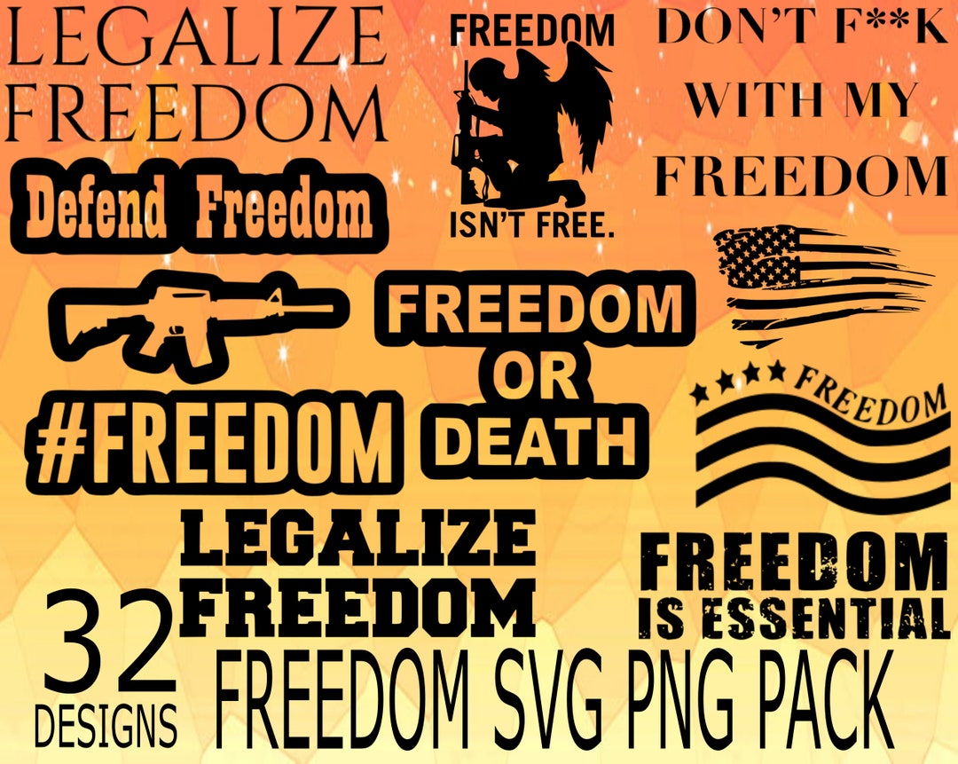 Freedom SVG PNG Design Bundle Cricuit Design Pack Cricuit Stencils ...