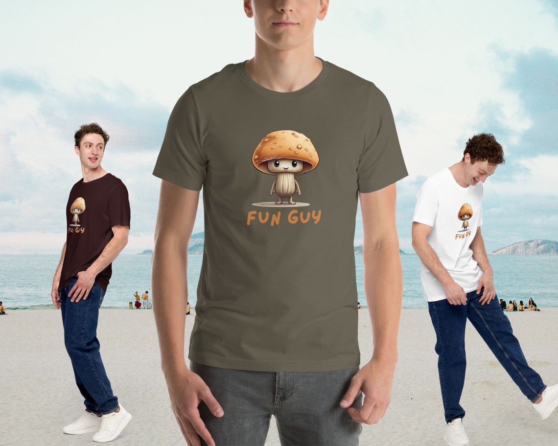 Fun Guy Shirt, Funny T Shirt, Mushroom Shirt, Funny Meme Tee, Meme ...