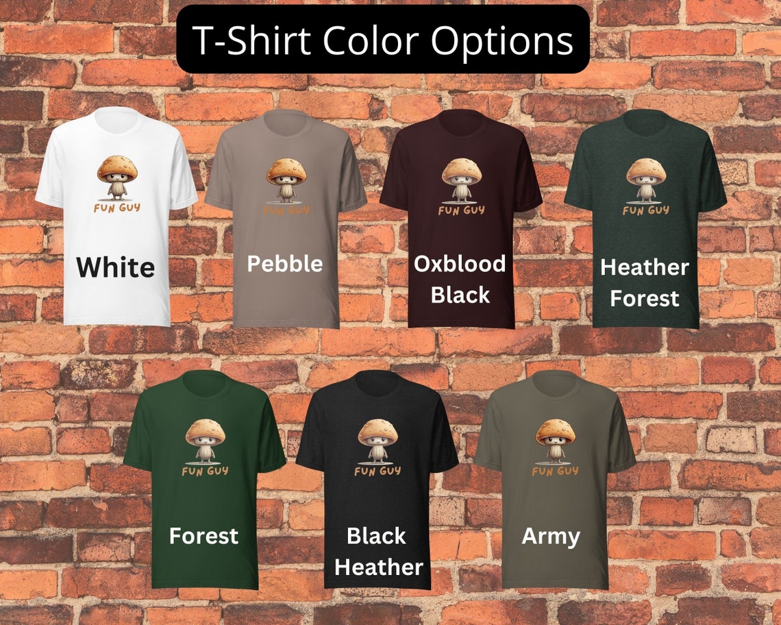 Fun Guy Shirt, Funny T Shirt, Mushroom Shirt, Funny Meme Tee, Meme ...