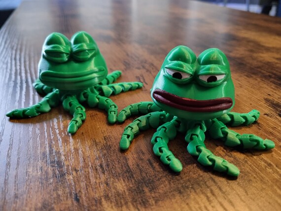 Pepepus Pepe the Frog X Octopus Cursed 3D Prints - Etsy Israel