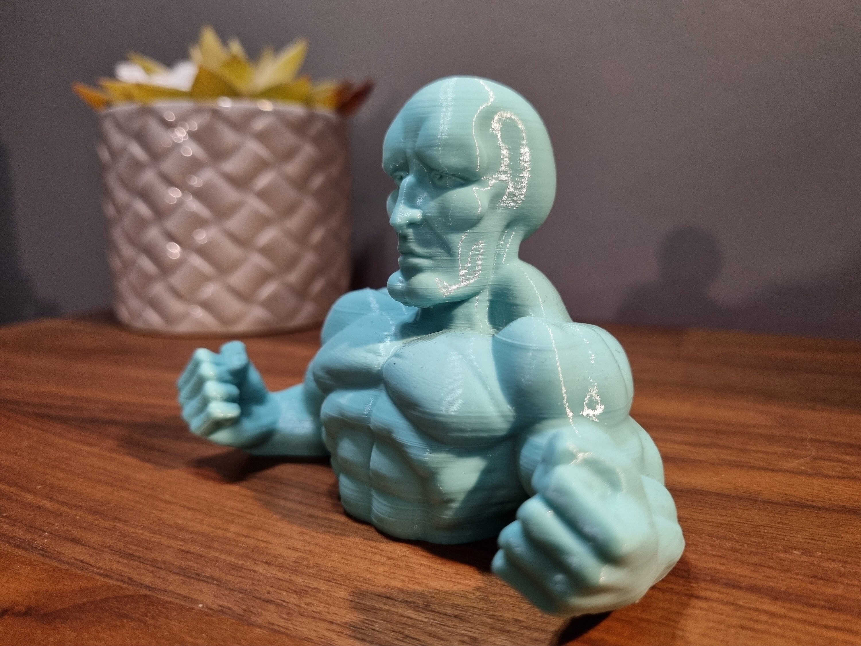 3d printed pla statue handsome squidward buff Sculpture Art ...