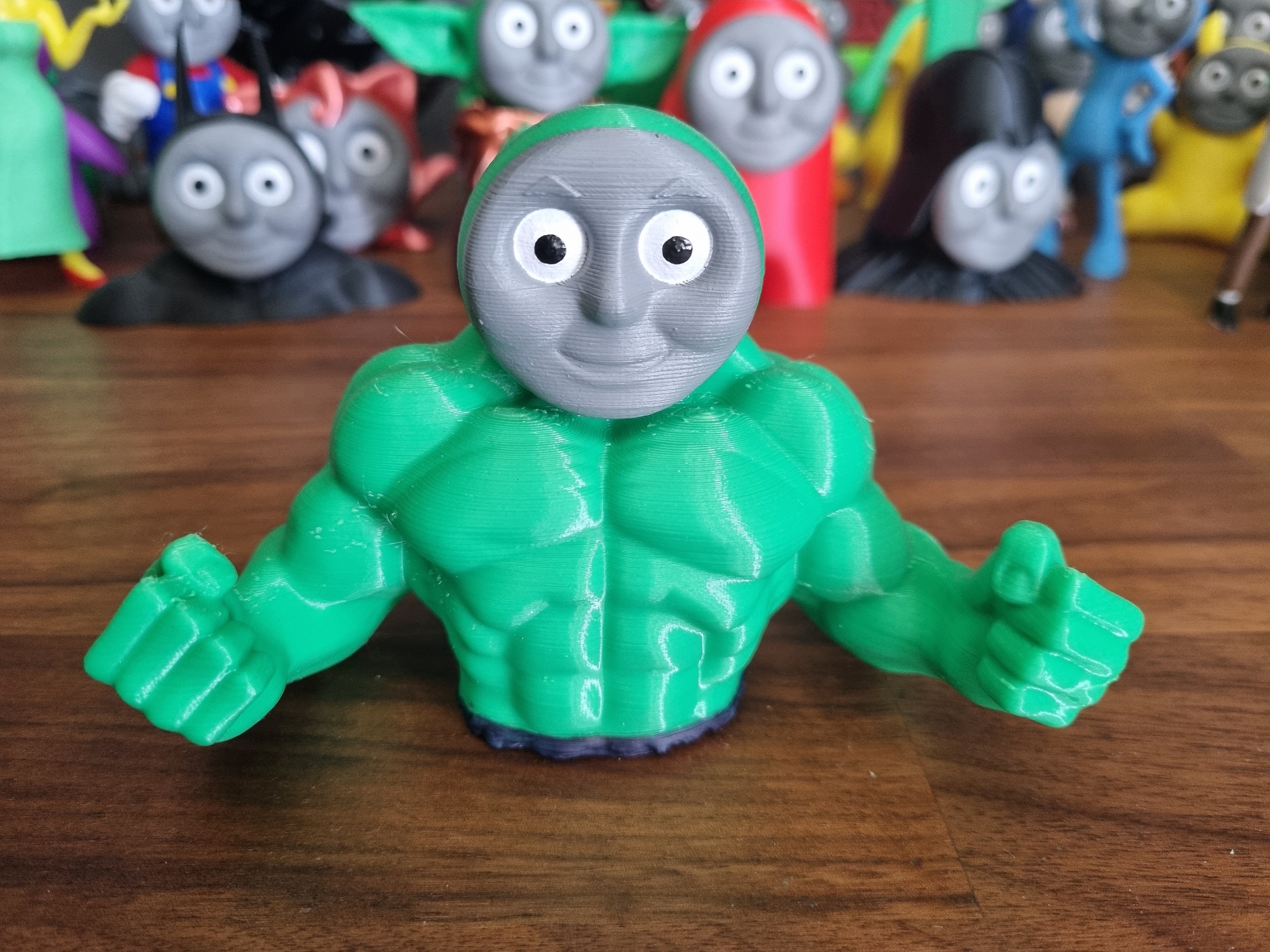 Thomas the Hulk 3D Printed Cursed 3D Prints Oddbody - Etsy UK