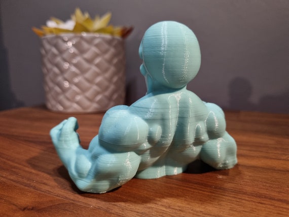 3d printed pla statue handsome squidward buff Sculpture Art ...