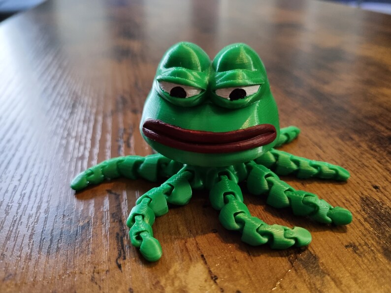 Pepepus Pepe the Frog X Octopus Cursed 3D Prints - Etsy Israel