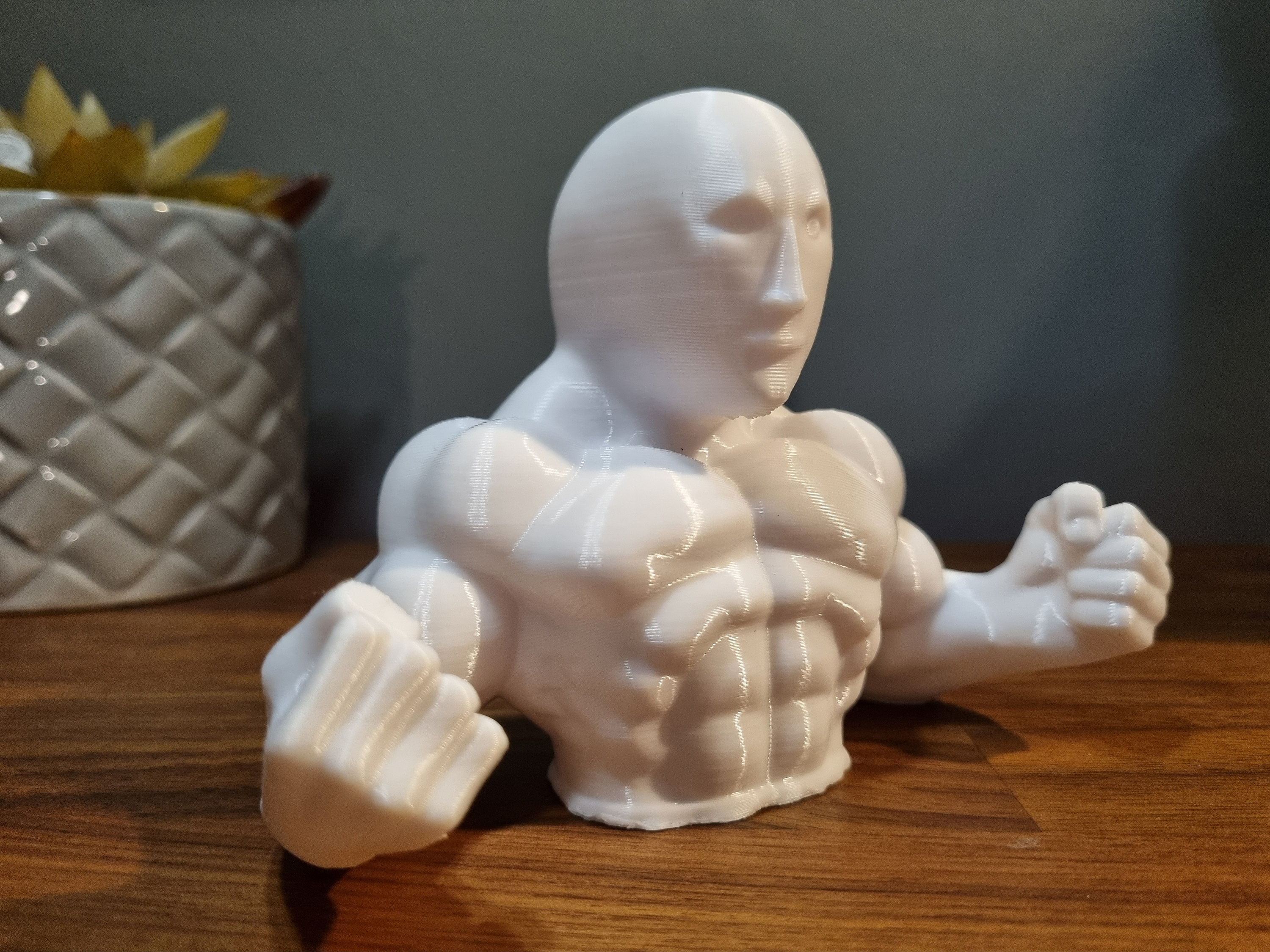 3d printed pla statue handsome squidward buff Sculpture Art ...