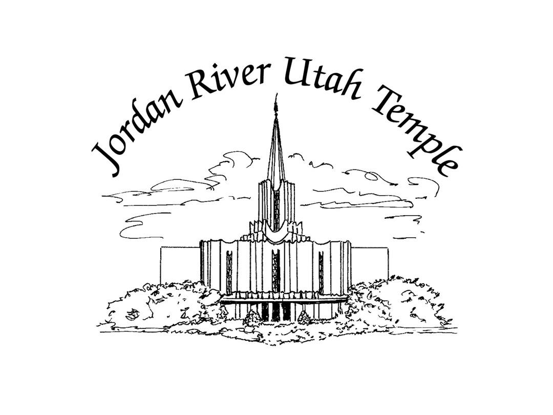 Jordan River Utah LDS Temple Hankie - Etsy