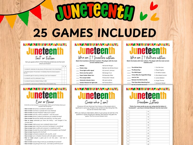 Juneteenth Games, Juneteenth Trivia, Juneteenth Activities, Black ...