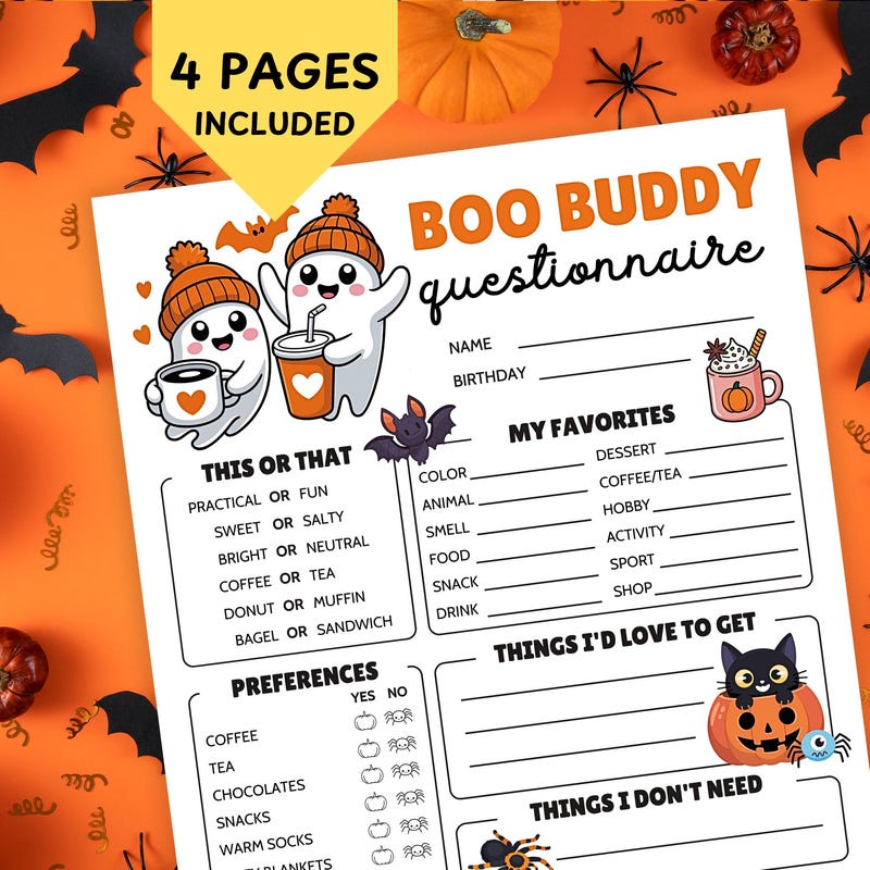 Boo Basket Forms for Kids - Etsy