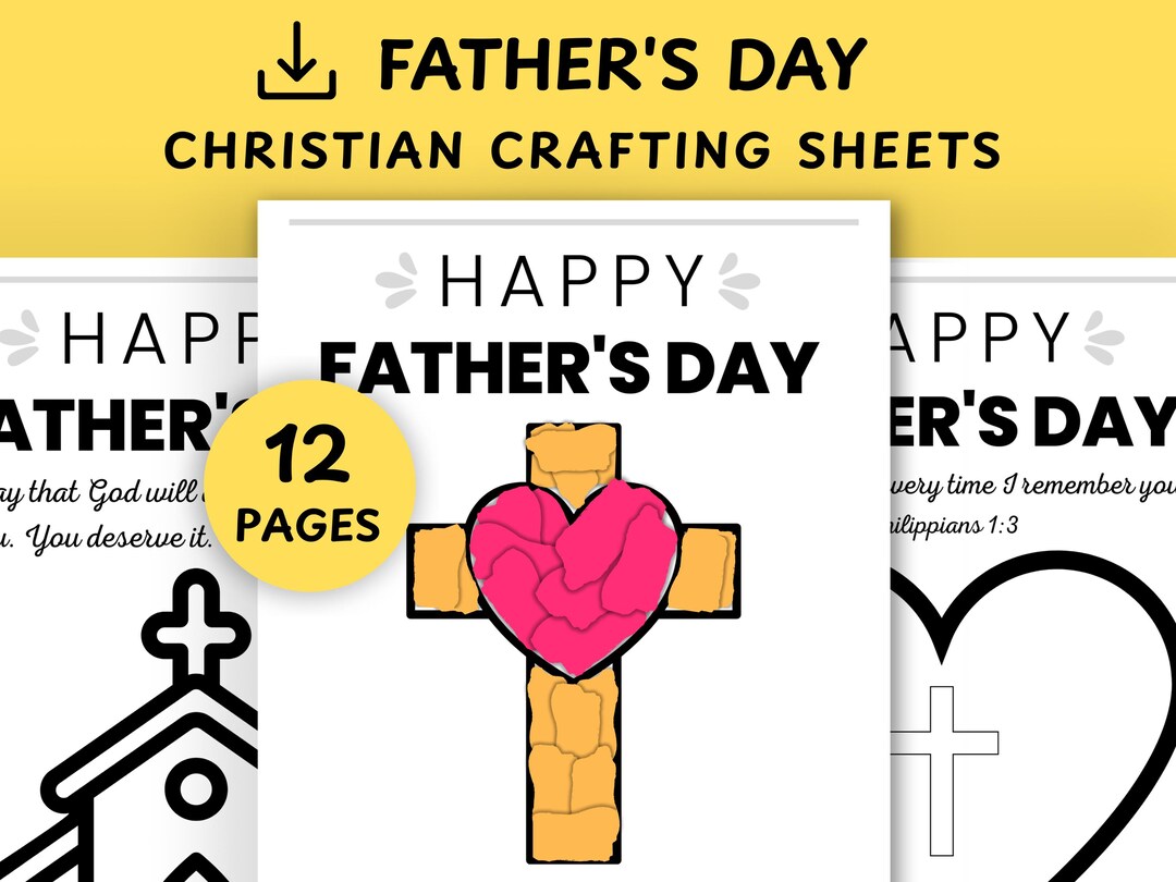 12 Religious Father's Day Worksheets Thorn Paper Craft, Father's Day ...