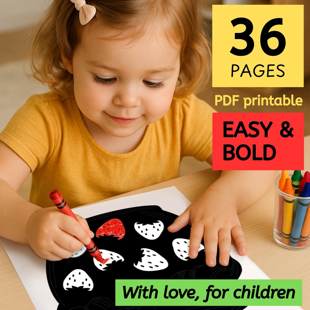 Coloring for 1-3 Year Old, Coloring Book 36 Pages PDF Download ...