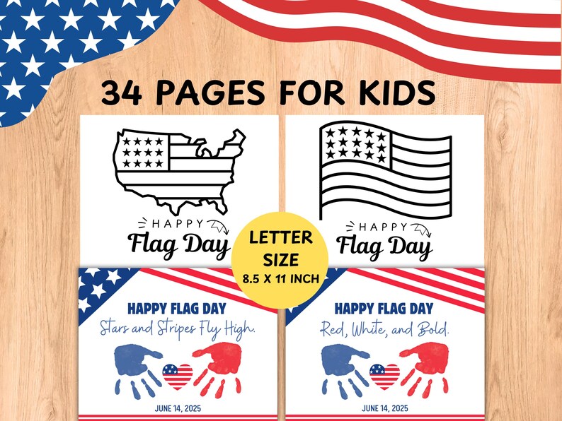 Flag Day Craft Kids, Flag Day Handprint Craft, Flag Day Fun Activities ...