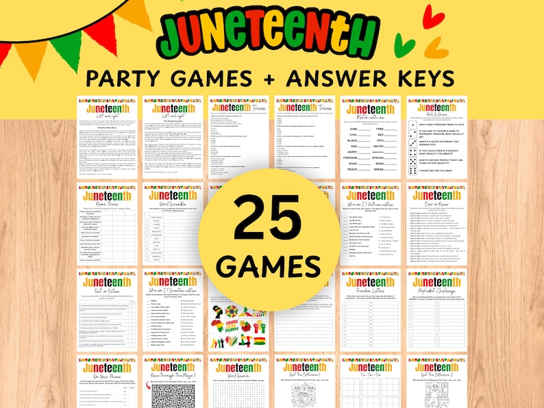 Juneteenth Games, Juneteenth Trivia, Juneteenth Activities, Black ...