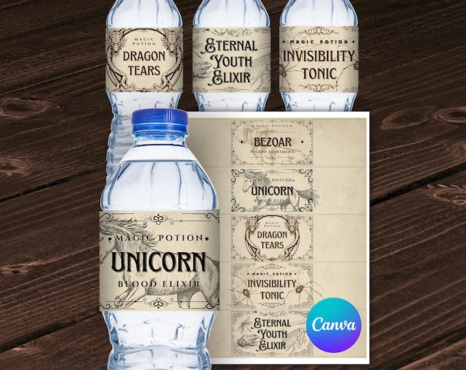 Digital Download | Gillyweed Potion Label | Download and Print - Etsy ...