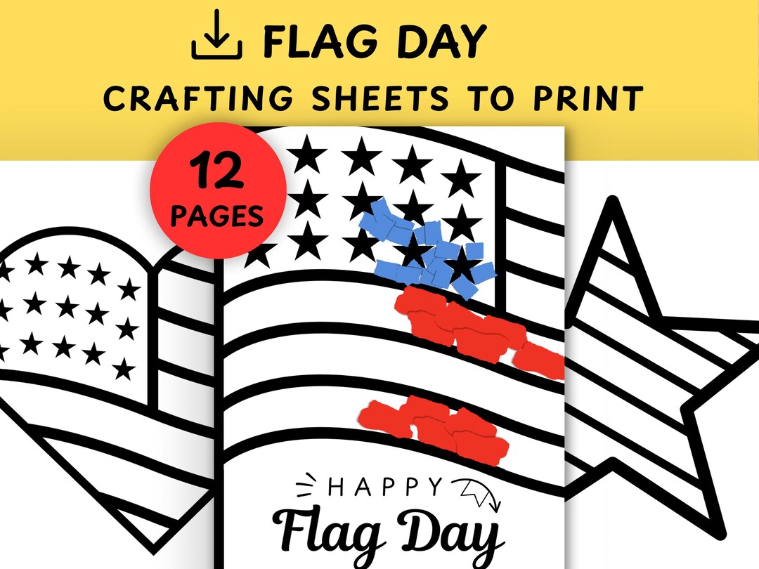 Flag Day Activities for Preschool, Flag Day Crafts, Flag Day Handprint ...