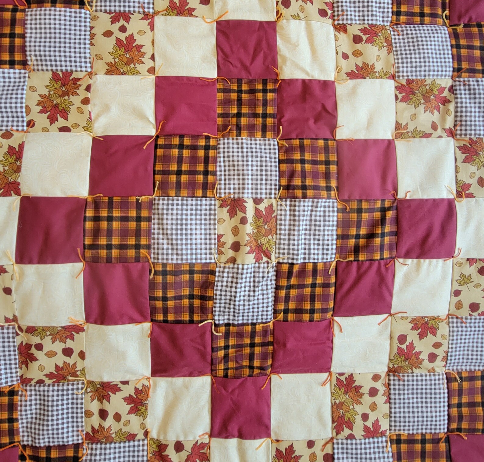 Autumn Leaves Baby Quilt (BQ17) - Etsy