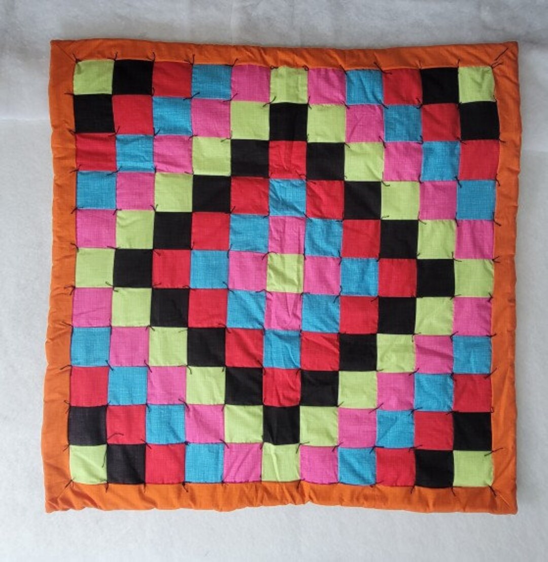 Classic Cross Hatch Colors Baby Quilt (BQ27) - Etsy