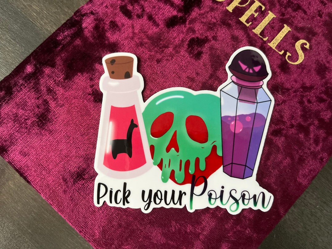 Pick Your Poison (disney Villains) Sticker - Etsy