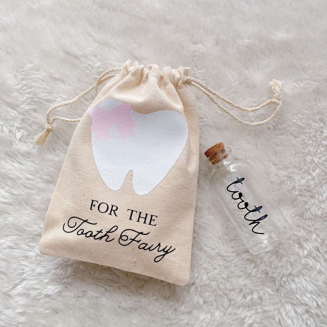 Tooth Fairy Bag and Vial Tooth Fairy Pouch Keepsake Bag - Etsy