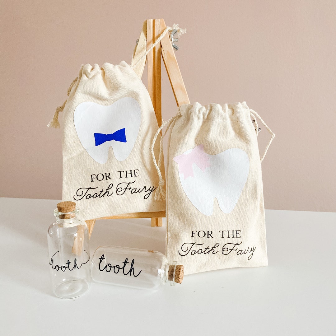 Tooth Fairy Bag and Vial | Tooth Fairy Pouch | Keepsake Bag for Kids ...