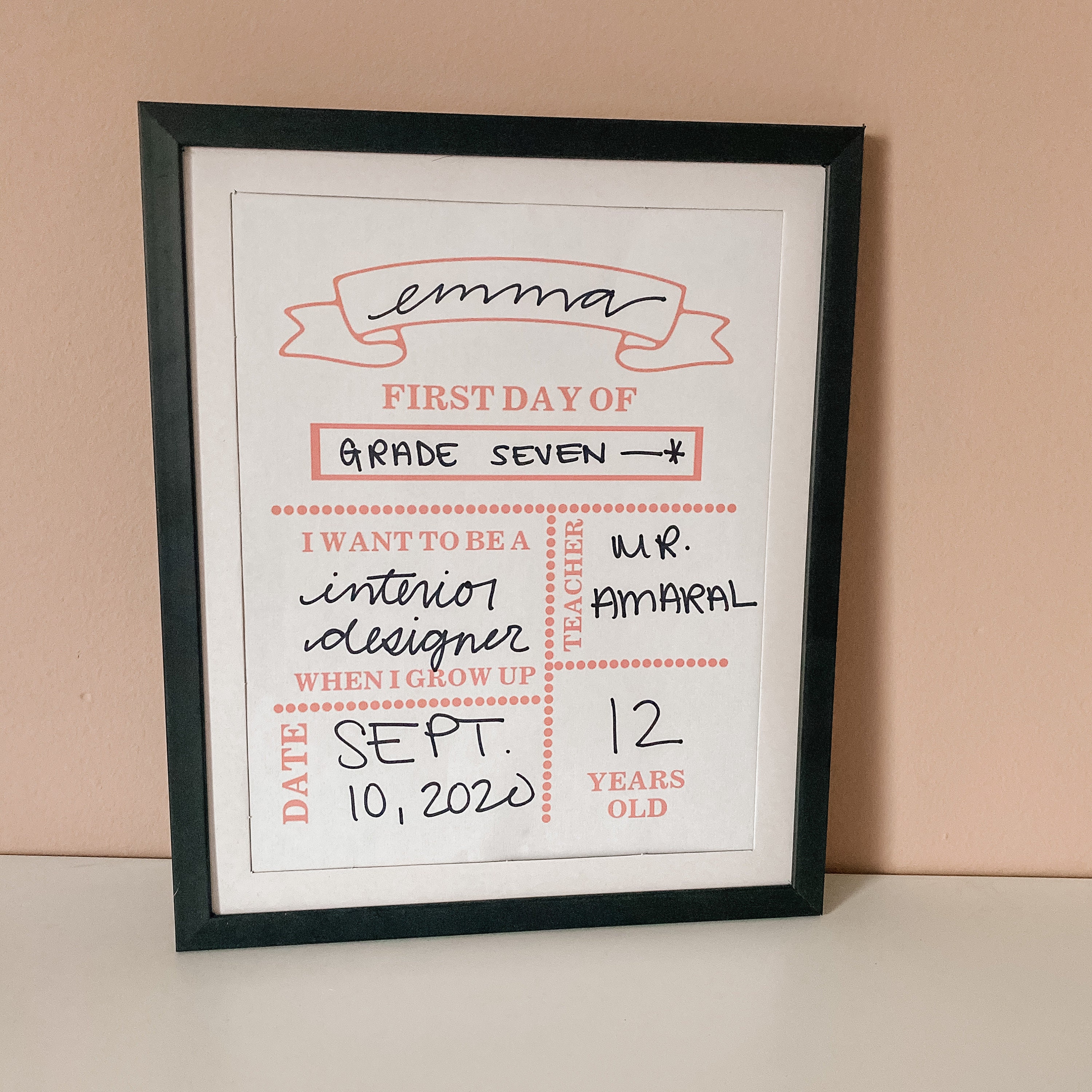 Printable Back to School Sign First Day of School Instant Download ...