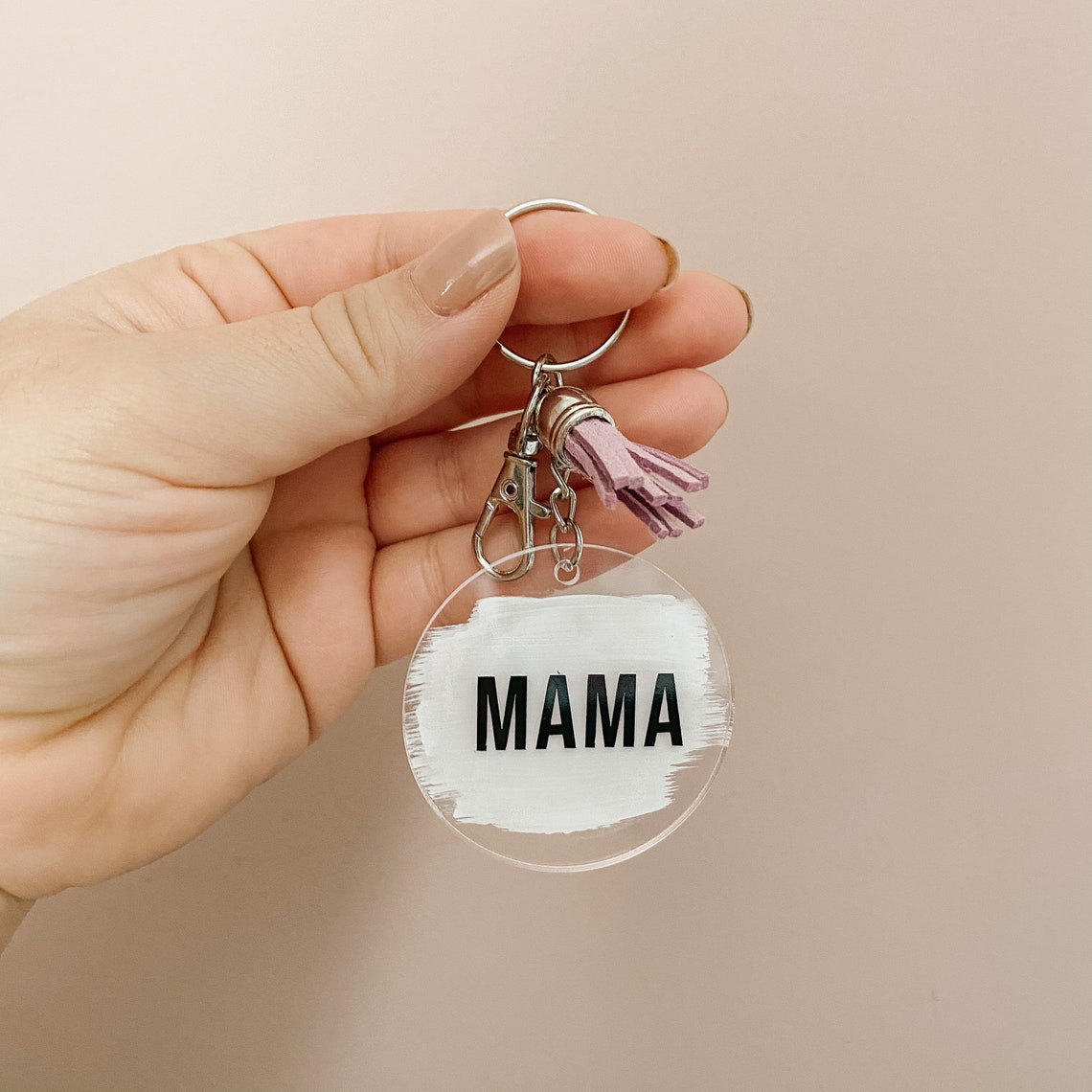 MAMA Acrylic Keychain Personalized Acrylic Keychain Mom - Etsy Canada