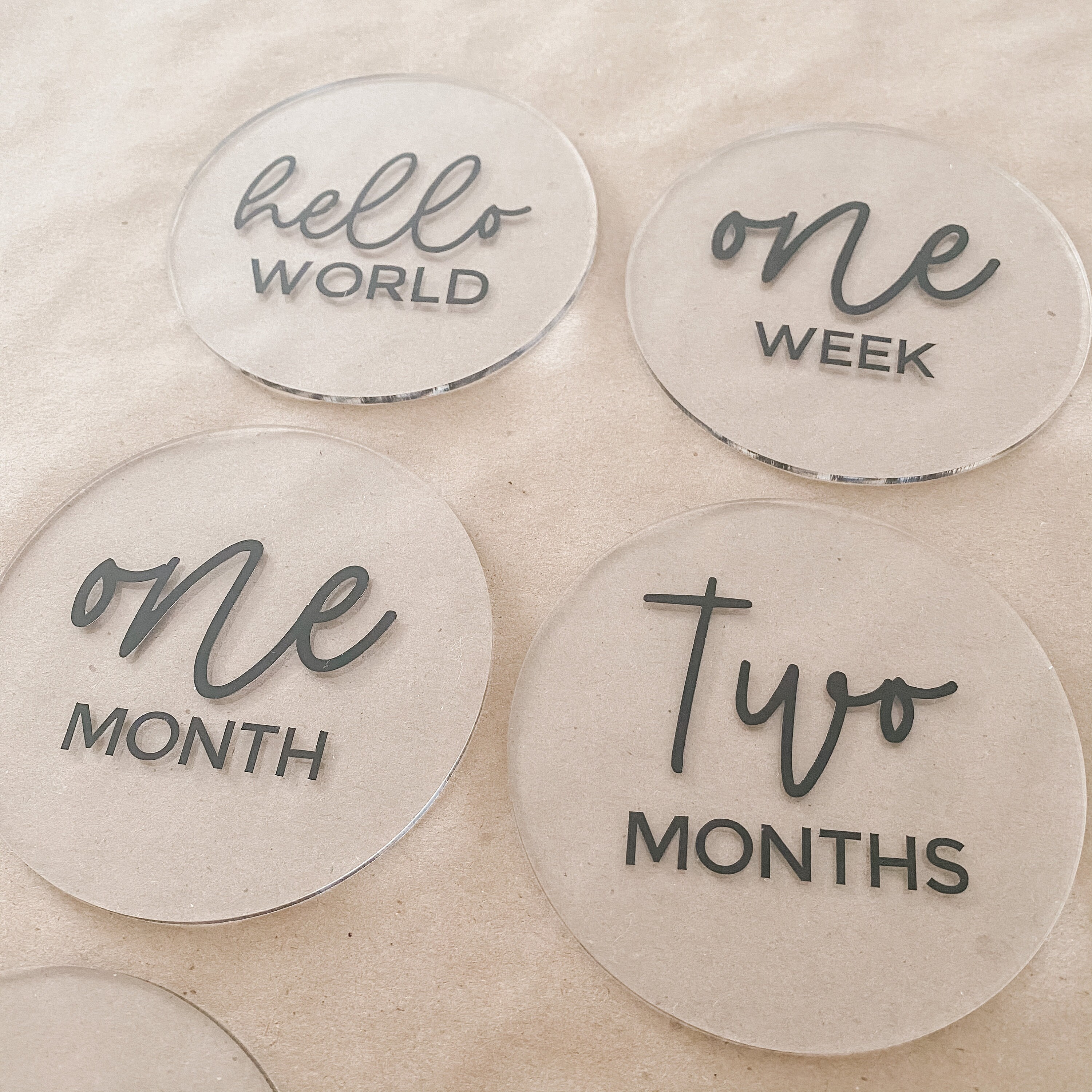 Acrylic Baby Milestone Discs Newborn Photography Prop - Etsy Canada