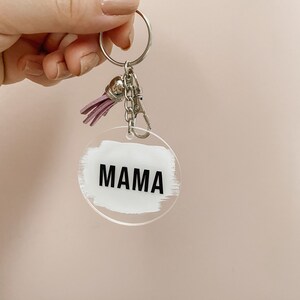 MAMA Acrylic Keychain Personalized Acrylic Keychain Mom - Etsy Canada