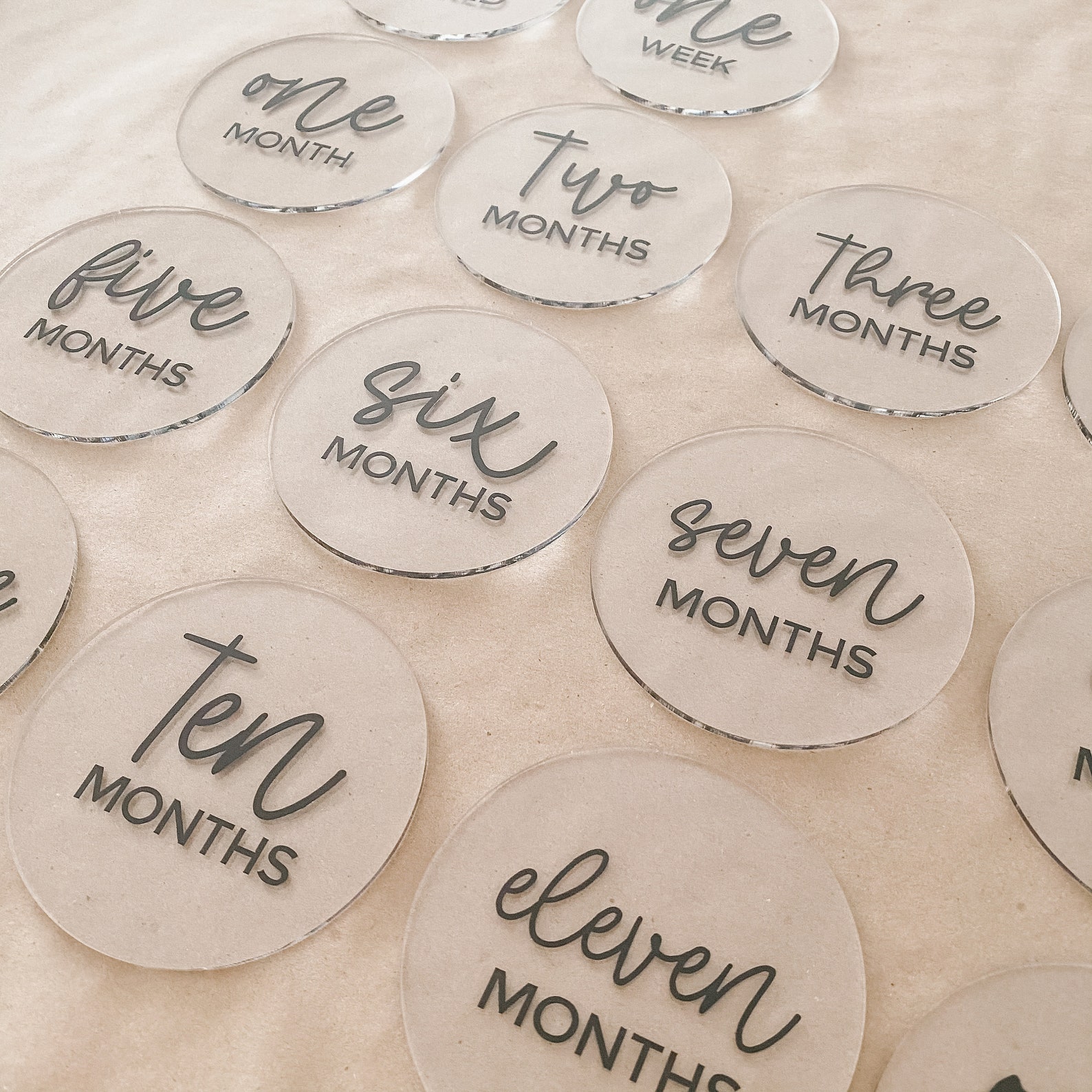 Acrylic Baby Milestone Discs Newborn Photography Prop - Etsy Canada