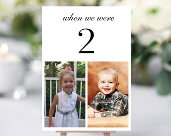 Wedding Table Numbers, Wedding Table Numbers With Photos, When We Were ...