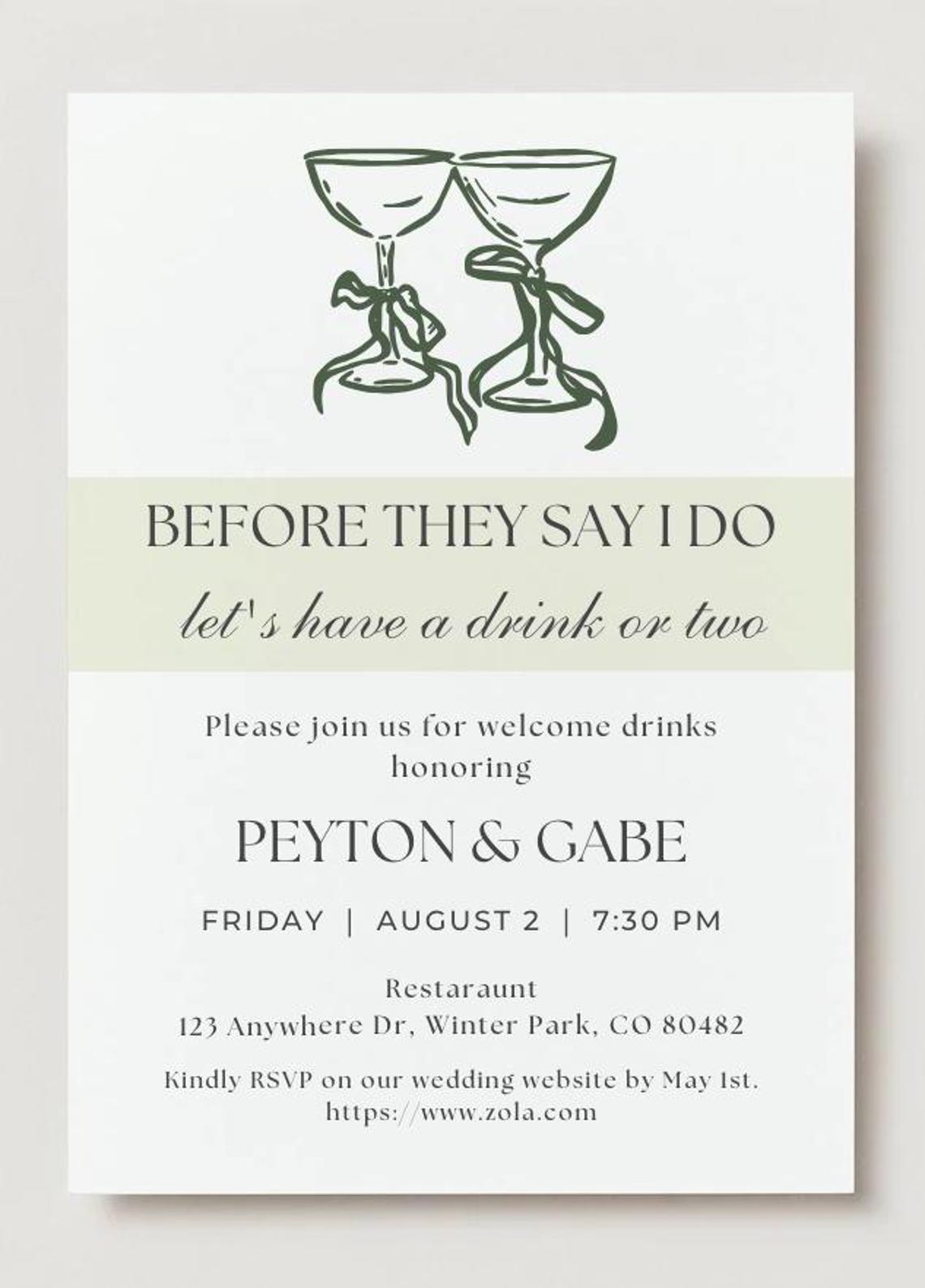 Wedding Welcome Party Invitation Template - Etsy