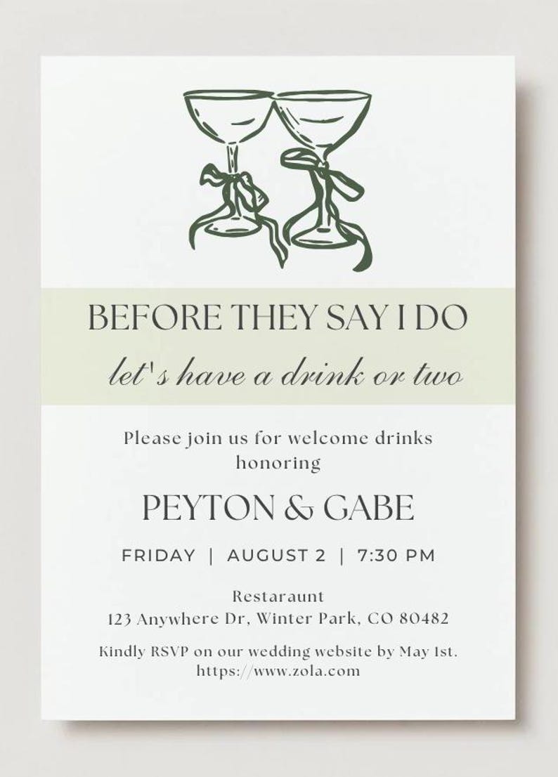 Wedding Welcome Party Invitation Template - Etsy