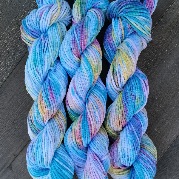Cotton Worsted Hand Dyed Yarn - Etsy