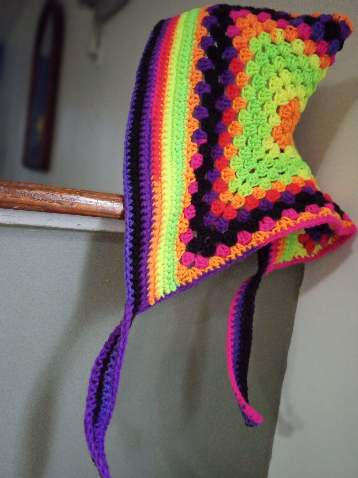 Pattern-granny Square Hood - Etsy