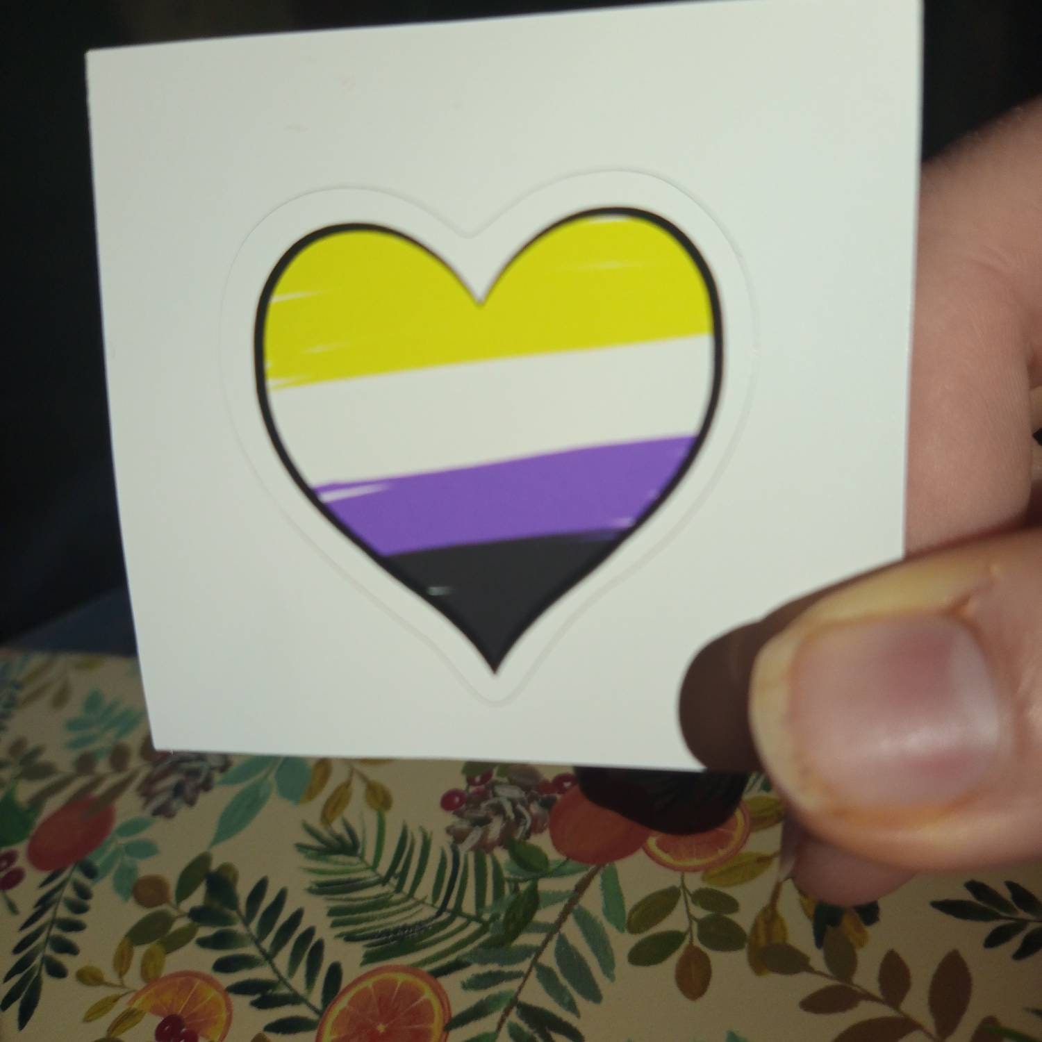 LGBTQ Non-binary Pride Flag Heart Shaped Sticker | Etsy LGBTQ Non-binary Pride Flag Heart Shaped Sticker | Etsy