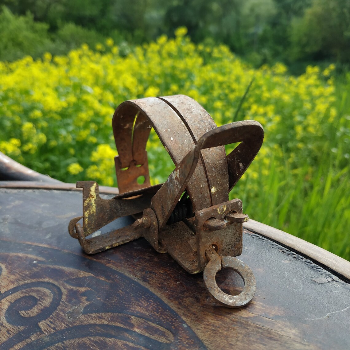 Vintage Rusty Hunting Trap Primitive Small Animal Trap | Etsy