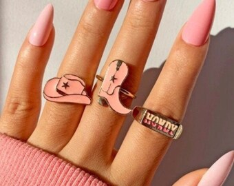 Pink Cowgirl Boot - Etsy