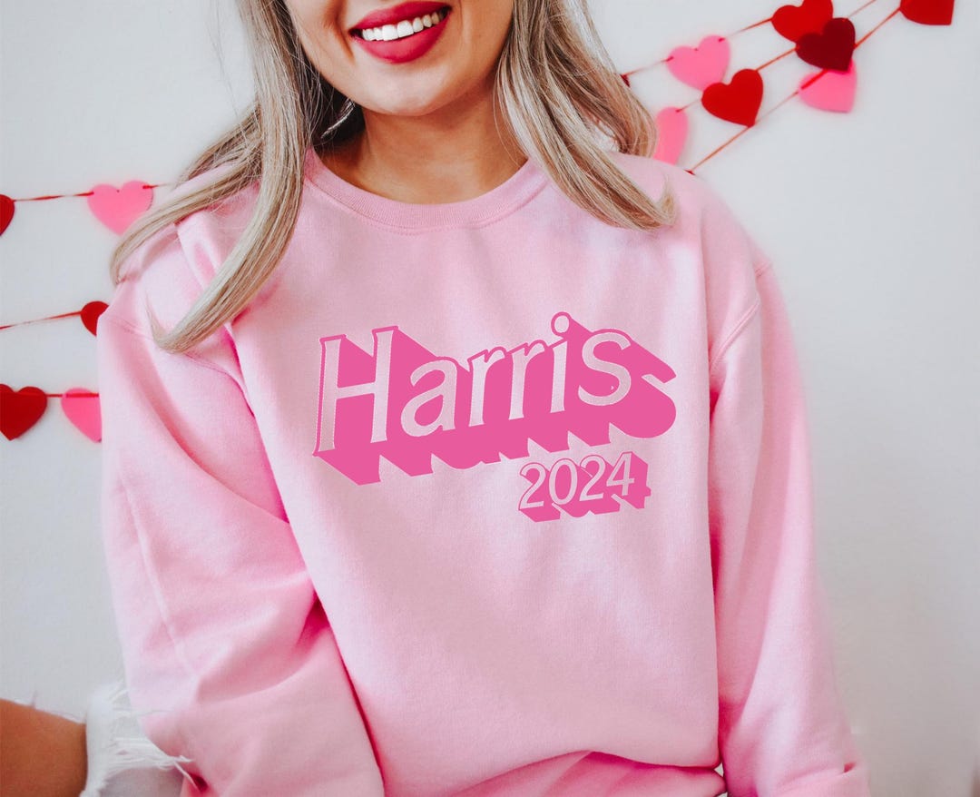 Harris 2024 Doll Inspired Long Sleeve Crew Neck Fleece Sweatshirt - Etsy