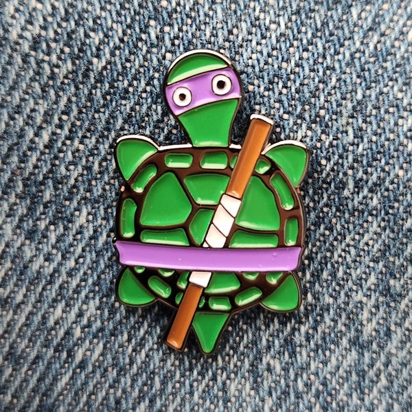 Turtle Enamel Pin - Etsy