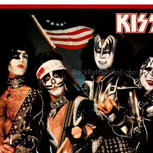 KISS 1976 Bi-centennial US TOUR Retail Poster 11x17 Iconic - Etsy