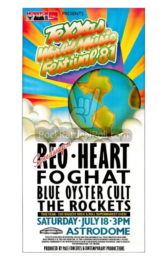 Art & Collectibles REO Speedwagon Concert Poster Wall Art Vintage Style ...