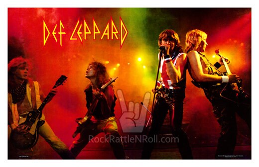 DEF LEPPARD 1983 Classic Poster Designed & Sold By Sabrina Coordinated