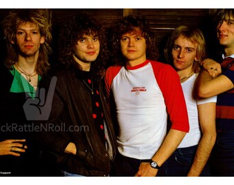 Vintage Original Poster 1983 Def Leppard on Stage 1980s | Etsy