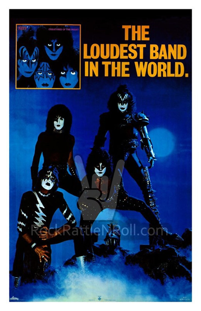 KISS 1982 Creatures of the Night Poster 11x17 Iconic Promo - Etsy Canada