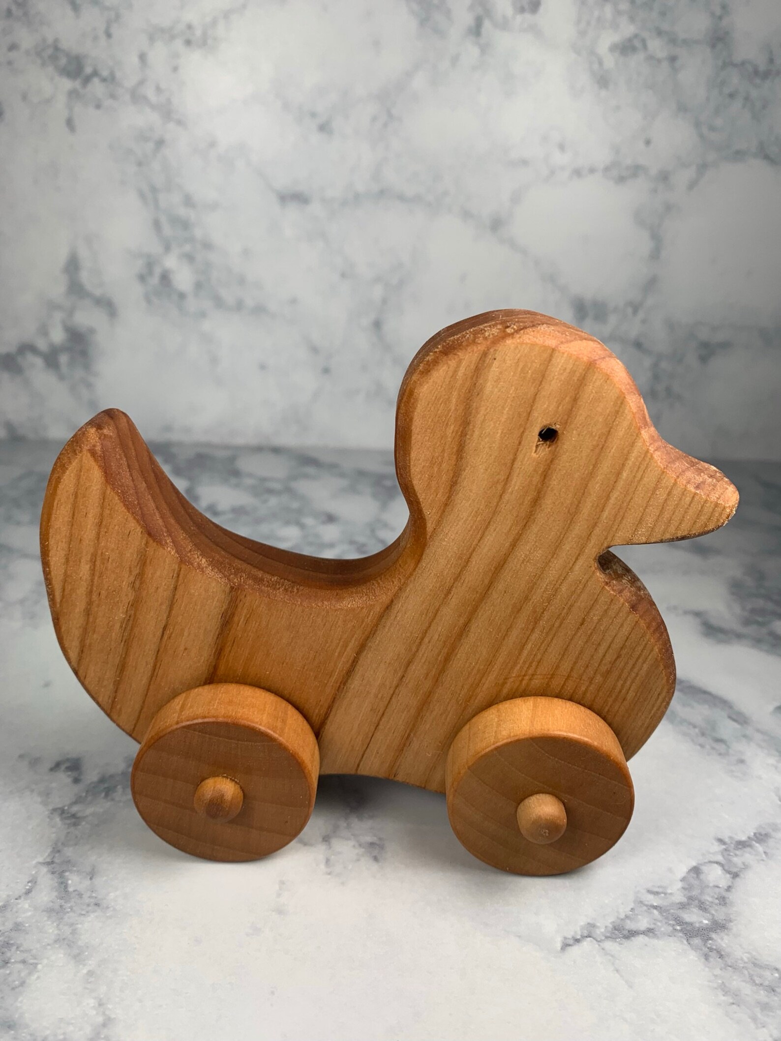 Handcrafted Wooden Duck Push Toy | Etsy
