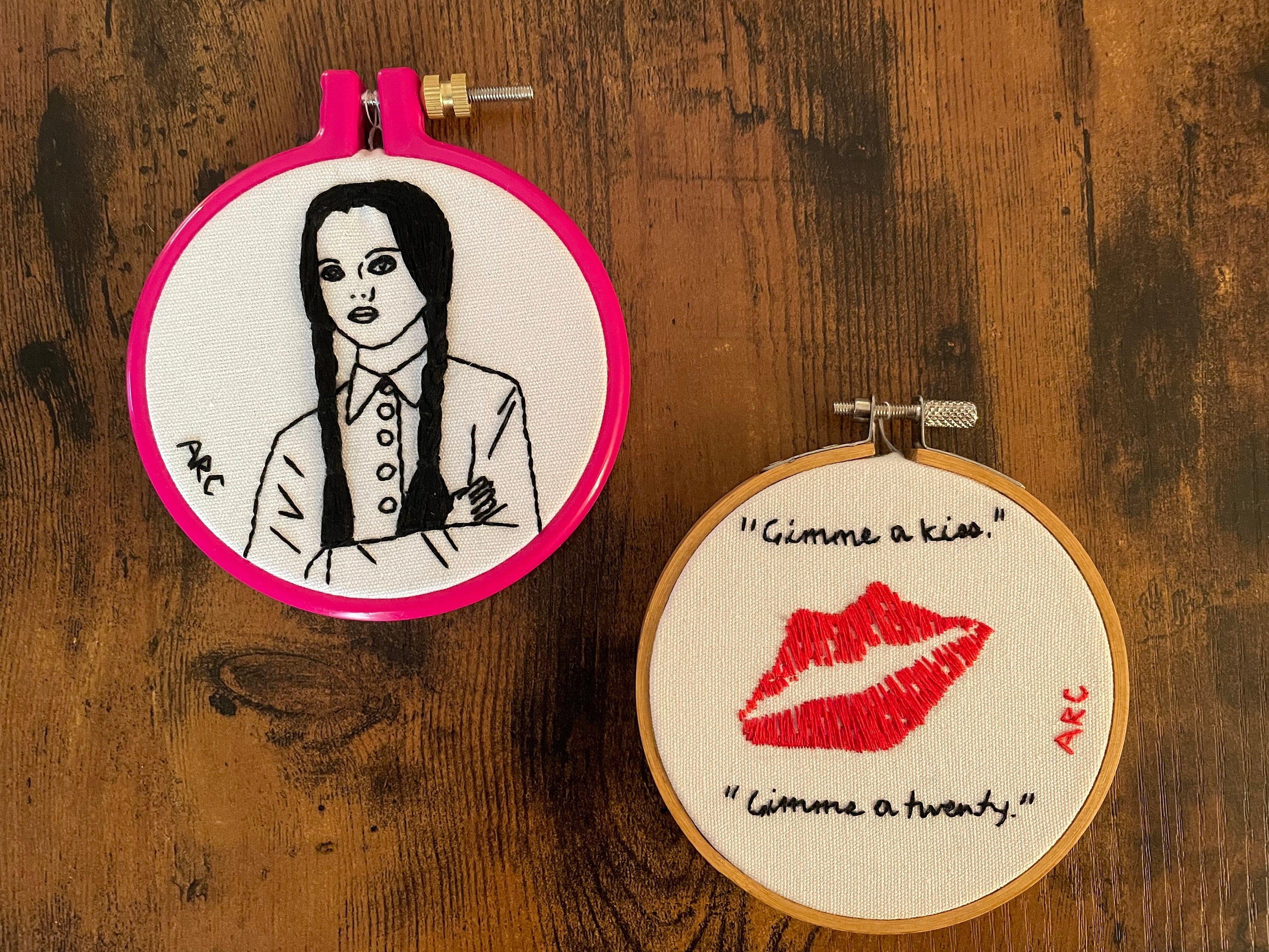 Embroidery Addams Family Embroidery Wednesday or Debbie Art ...