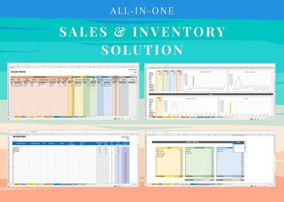 Sales & Inventory Tracker Excel Spreadsheet/template - Etsy