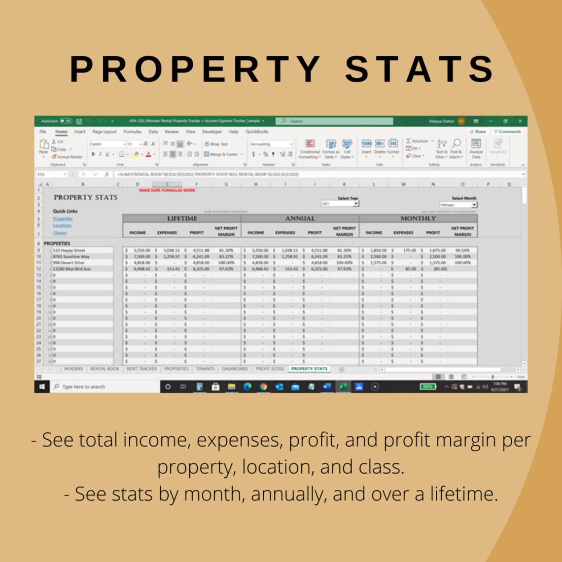 Ultimate Rental Property Tracker - Complete Income & Expense Tracker ...