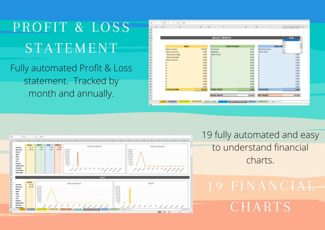 Sales & Inventory Tracker – Excel Spreadsheet/template – Google Sheets ...